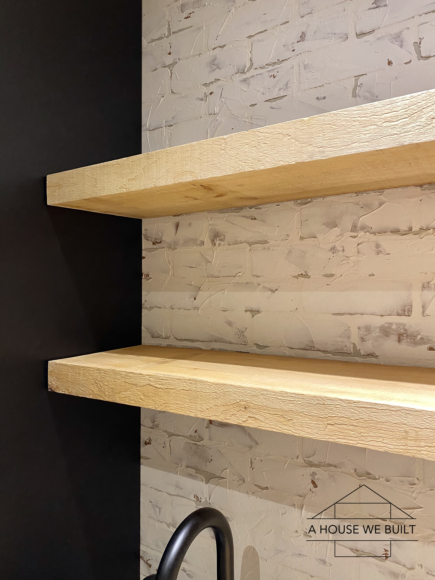 How To Install Floating Open Shelves Solid Wood 