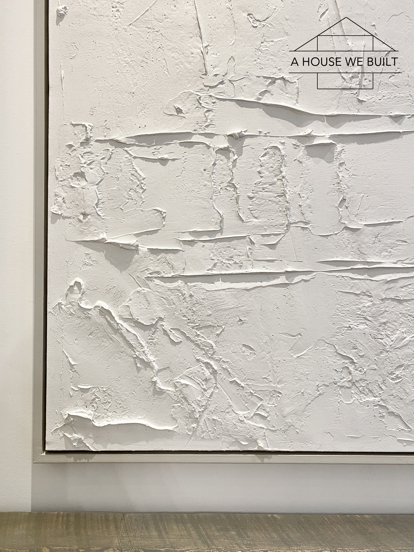 How To Make Textured Canvas Art With Drywall Mud 